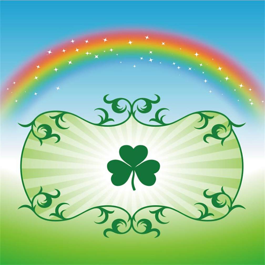 Shamrock And Rainbow Background