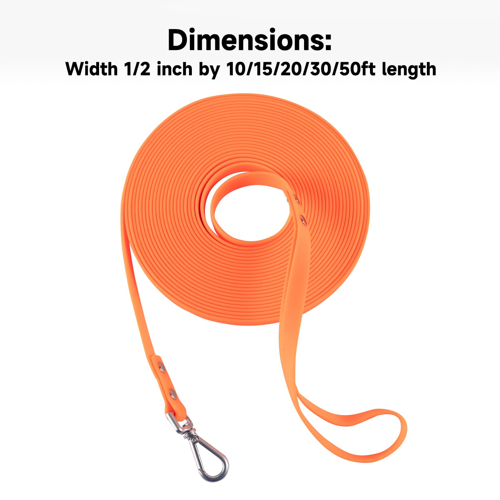 Snapklik.com : AUMAILI Dog Training Long Leash Waterproof Long Line ...