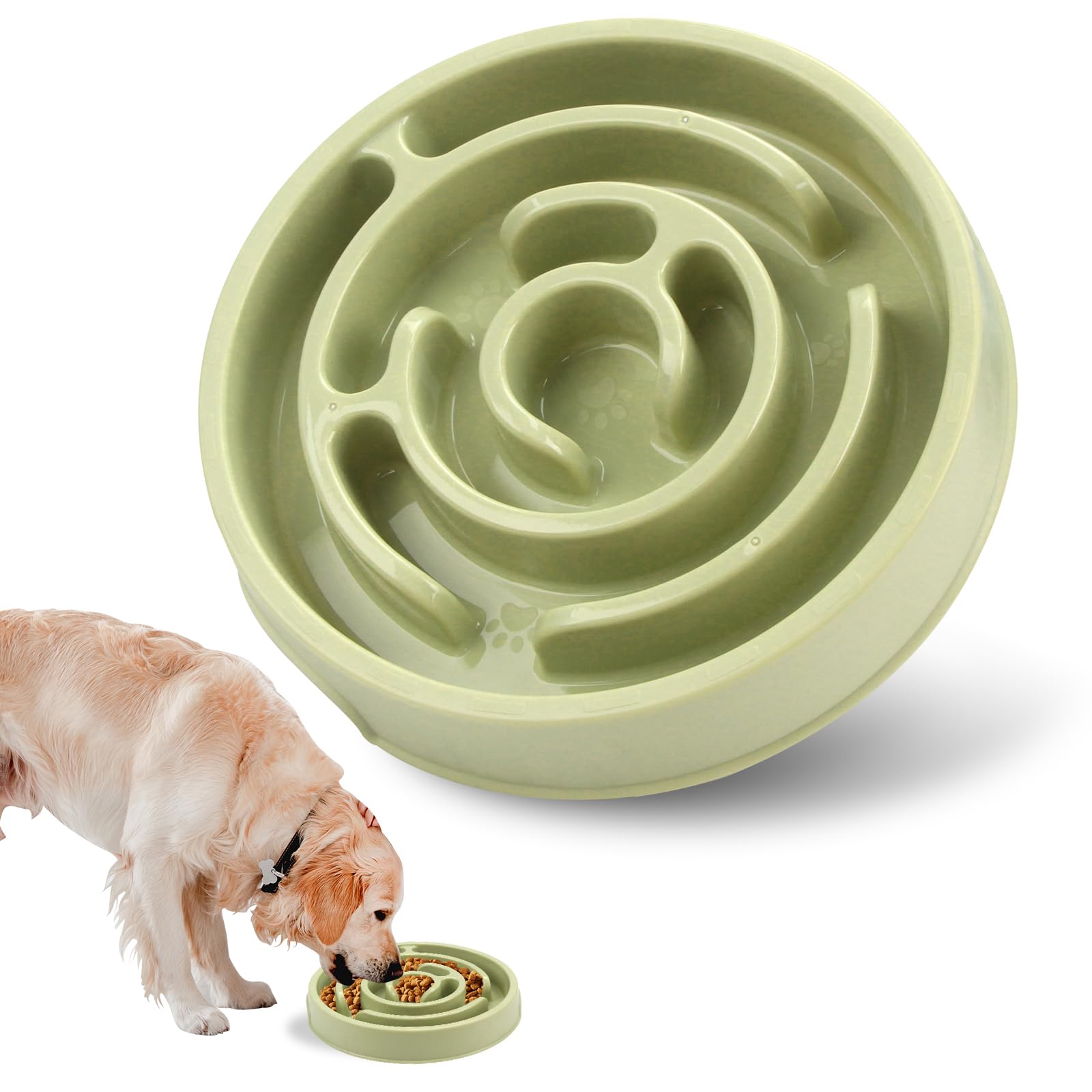 Coolplay Dog Bowl Slow Eating Dog Food Bowl Slow Feeder Dog Bowls Dog ...