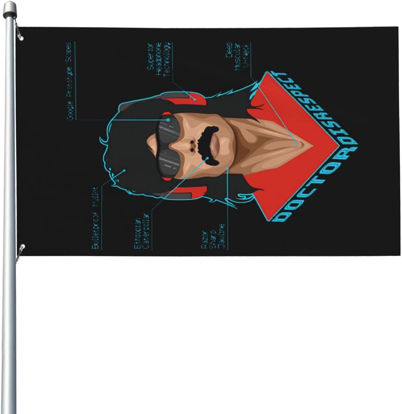 Amazon.com : Dr Theme Disrespect Flag Hippie Standard Flags Indoor ...