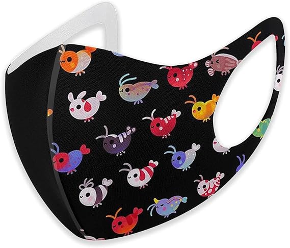 Mask - Freshwater Shrimp Mens Decorative Dust Printing Mask Washable ...