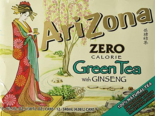 Amazon.com : Arizona Green Tea with Ginseng and Honey, 128 Fl Oz ...