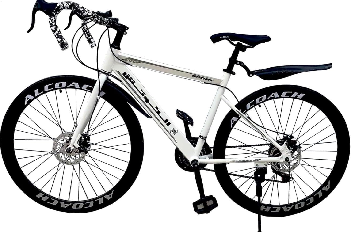 Hybrid Sports Road Bike, Men and Women,21 Speed Road Crusher Mountain ...