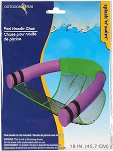Amazon.com: Splash-N-Swim Pool Noodle Chair - Green : Toys & Games