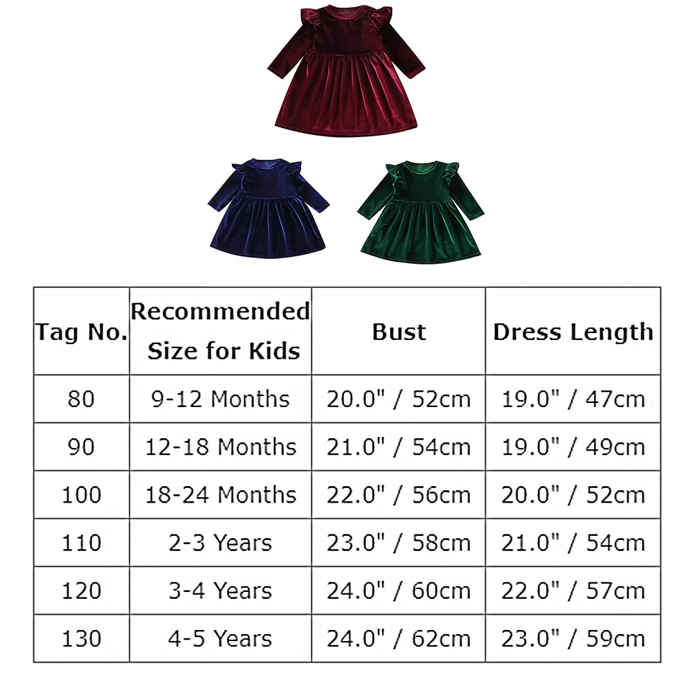 Snapklik.com : Christmas Dress For Toddler Girls Velvet Dress Baby Fall ...