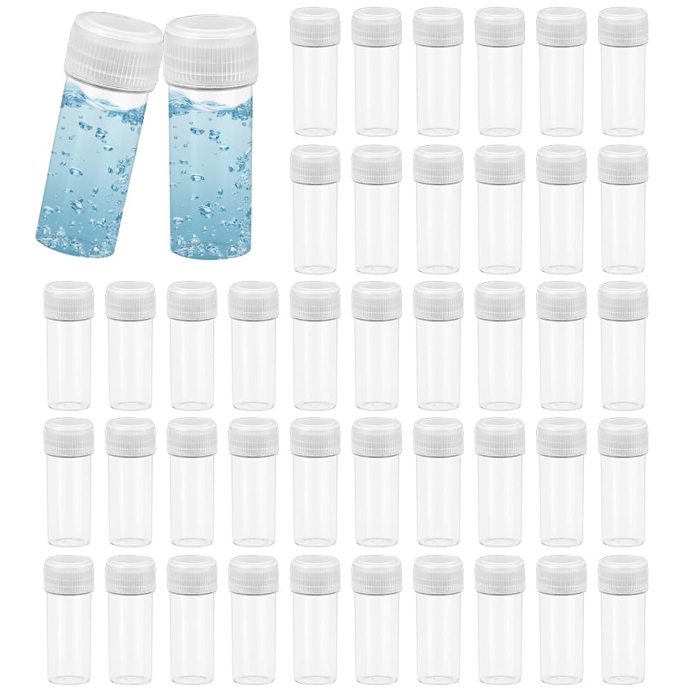 Buy ADERTOS Pack of 50 Sample Tubes 5 ml Cryo Tube Test Tube Small ...