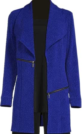 Amazon.com: Eva Varro Barcelona Long Jacket -Monarch Pebbles (3X ...