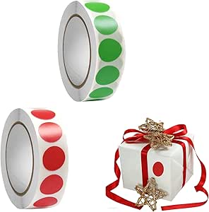 Rouleaux D’Étiquettes Autocollantes Rondes, 2 Rouleaux Autocollants ...