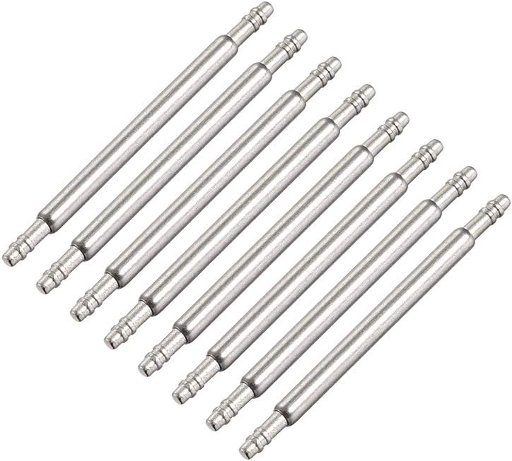 Amazon.com: uxcell Spring Bar Pins - 19mm x 1.5mm x 0.8mm Double Fringe ...