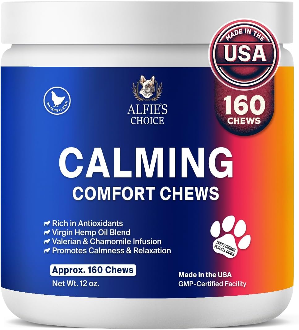 Amazon.com : ALFIE'S CHOICE Dog Calming Chews - Dog Anxiety Relief ...