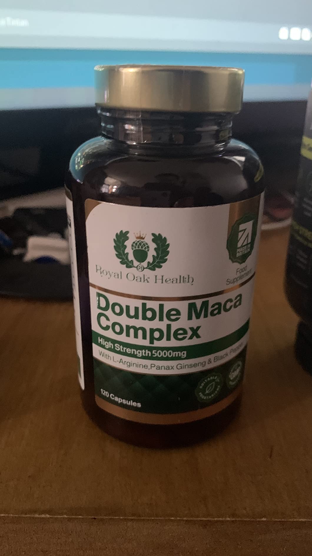 Double Maca Root Complex – 120 Capsules of 5000mg High Potency Black ...