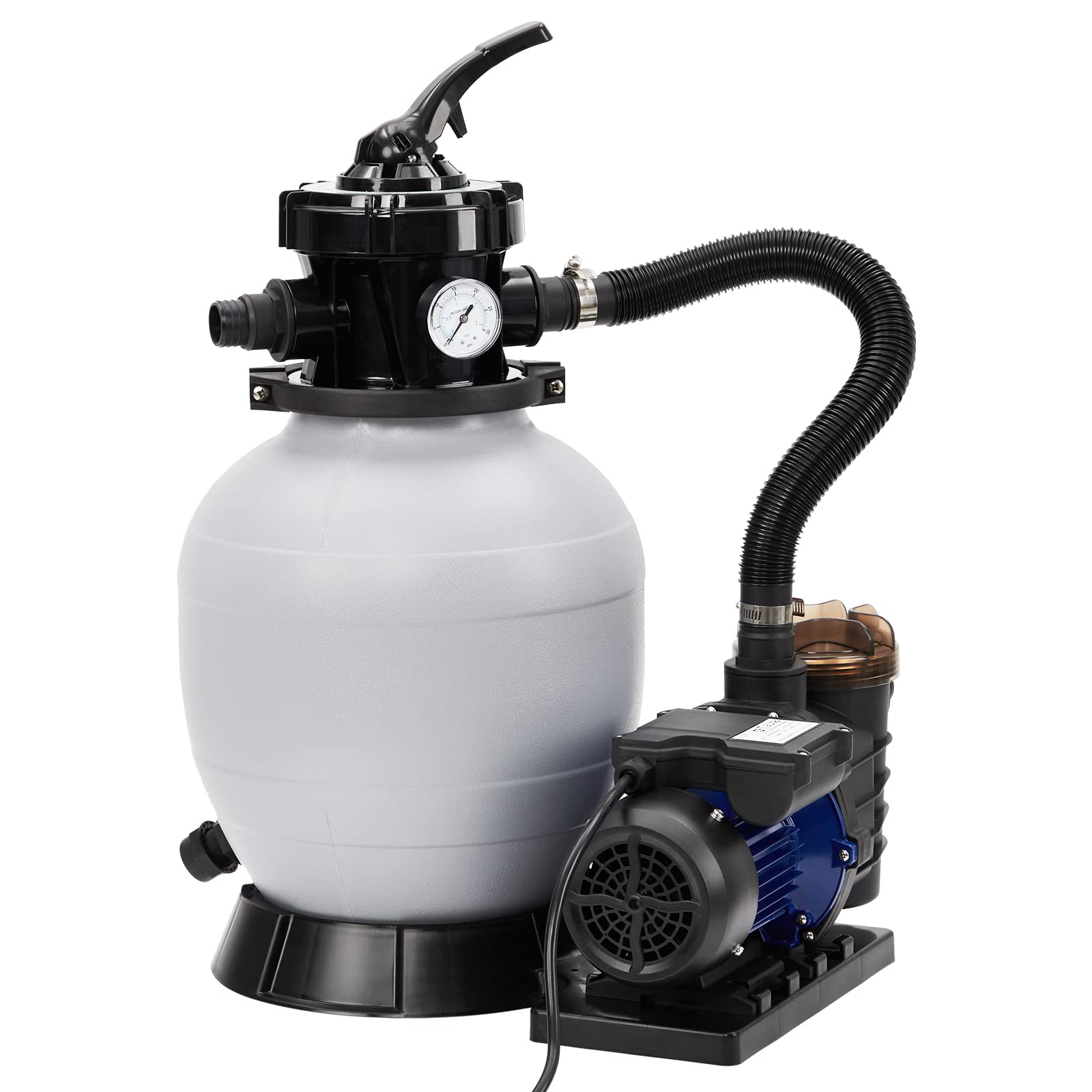 Snapklik.com : 12" Sand Filter Pump, 2641GPH 1/2HP Pool Sand Filter For ...