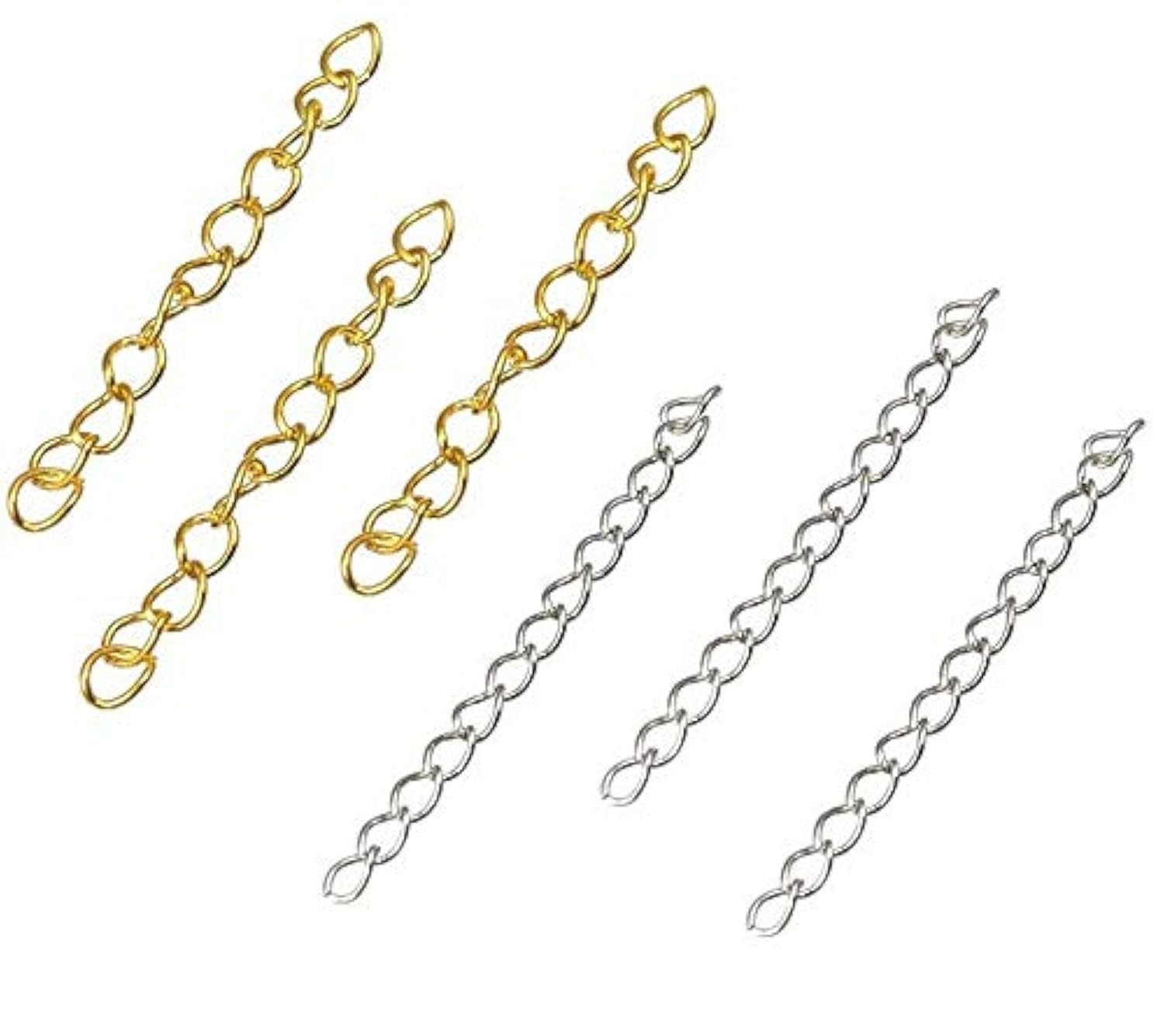 Amazon.com: LASSUM 100 Pcs 50 x 3.5mm Chain Extension Tails, Endings ...