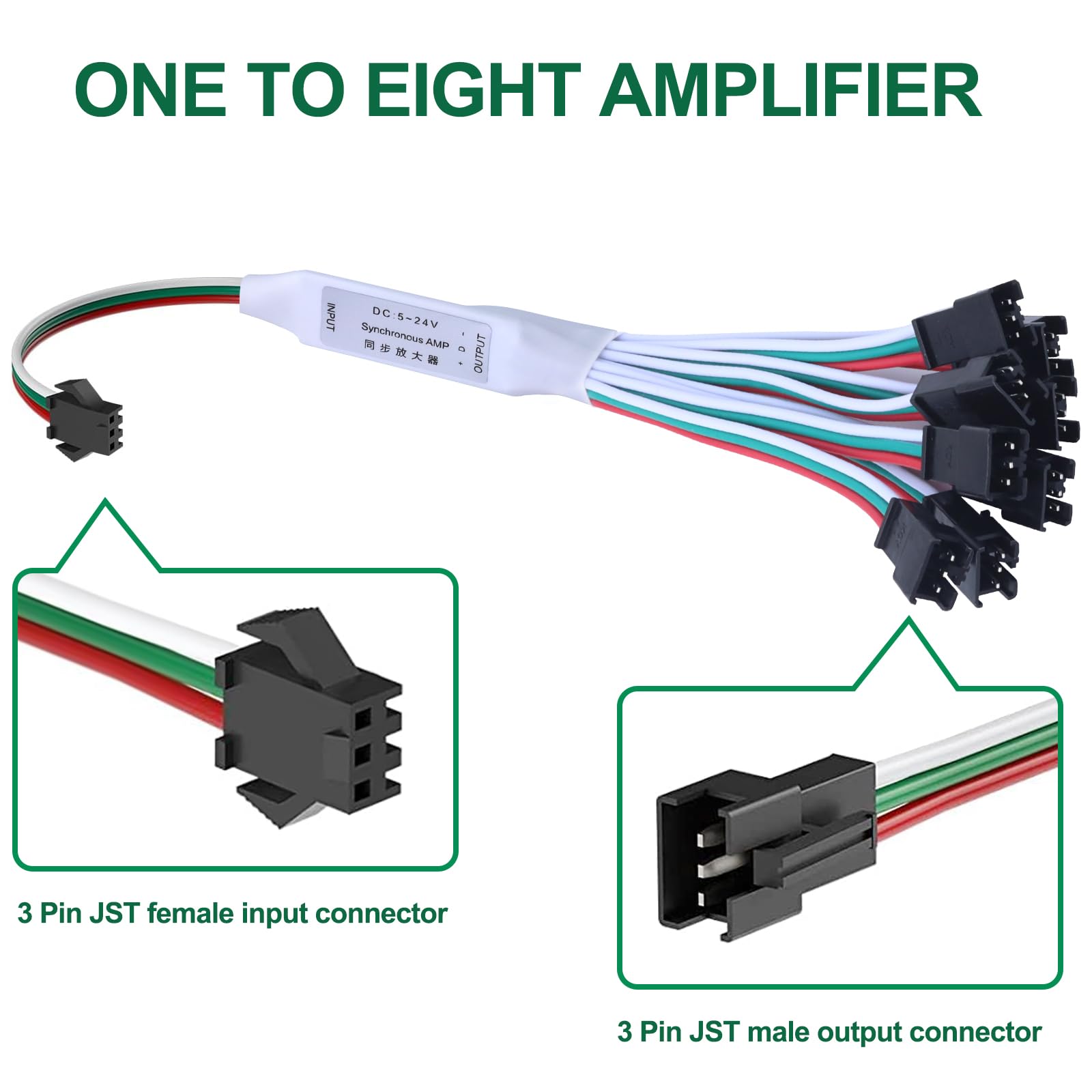 SP901E LED Pixel Signal Amplifier – Enhance Your Addressable LED Strip and Dream Color ...