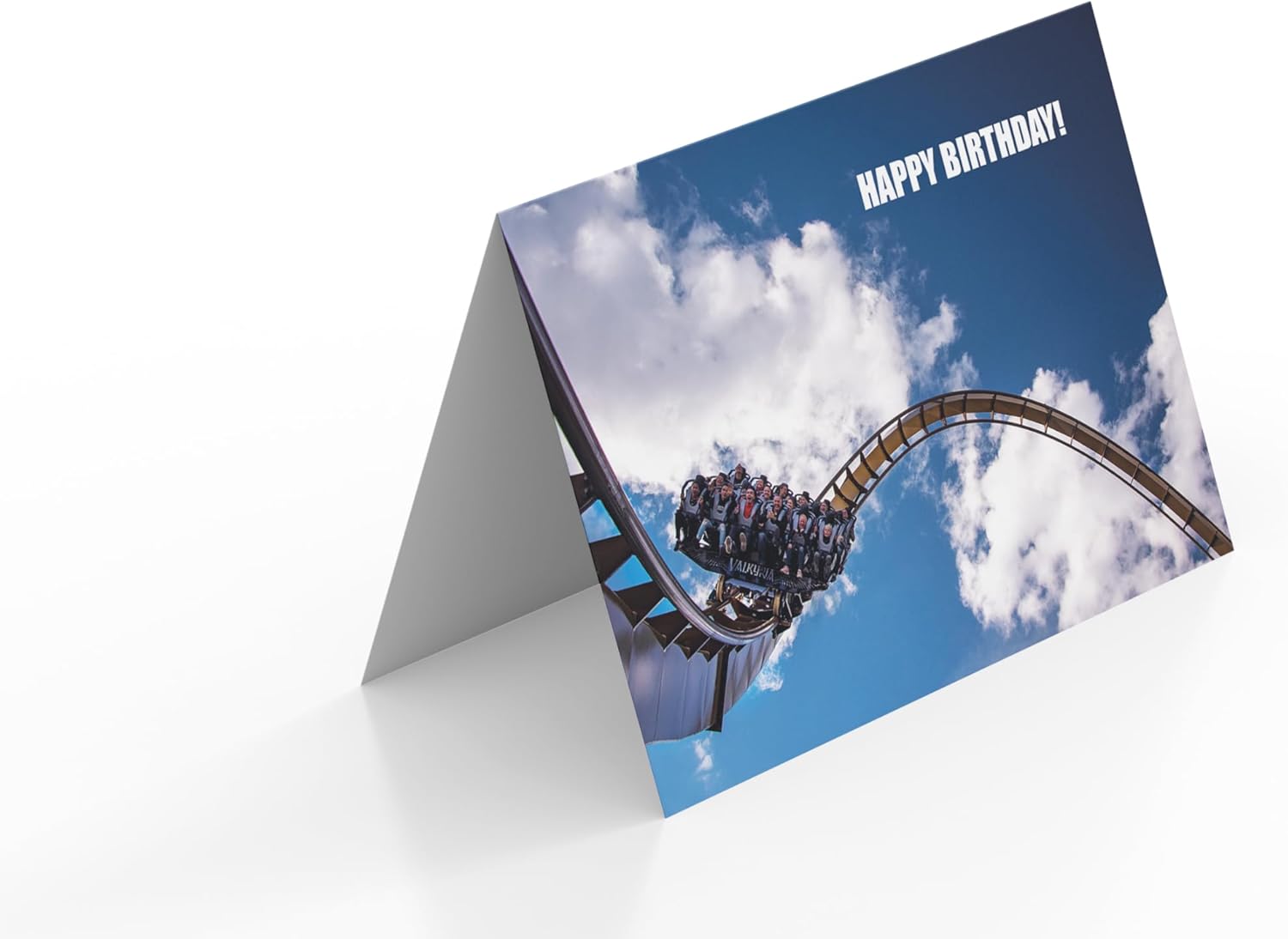 Happy Birthday Rollercoaster Ride/Theme Park Greeting Card 125mm x ...