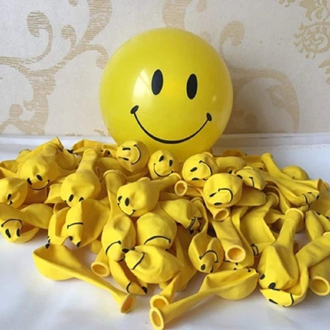 Buy HOME REPUBLIC- 25 Balloons Smiley Face Emoji Latex Balloon Wedding ...