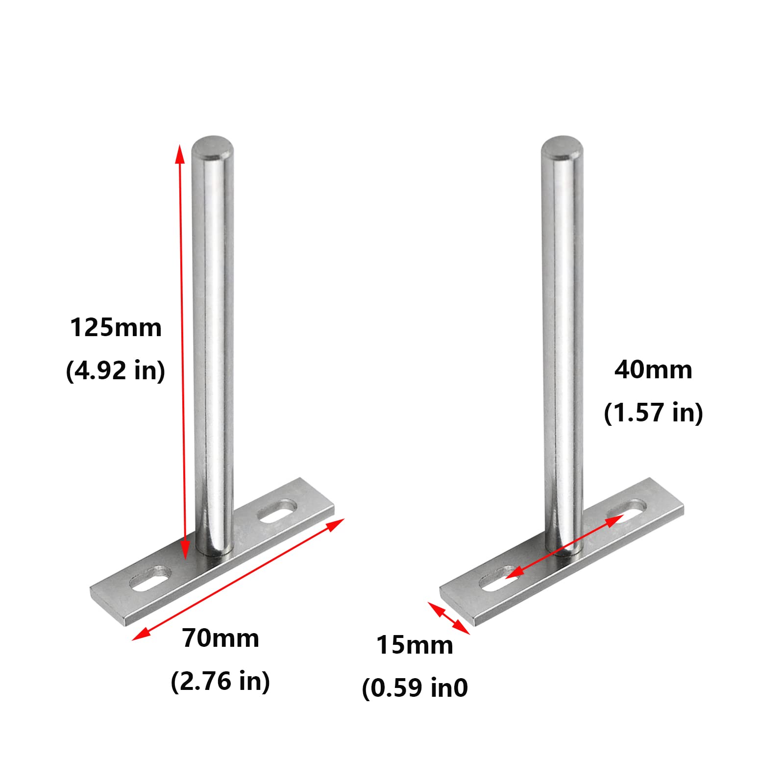 Snapklik.com : 6PCS 5" Floating Shelf Brackets Blind Shelf Supports ...