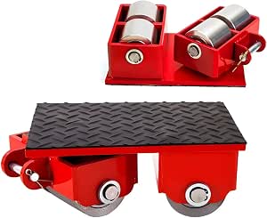 Amazon.com: 180° Rotaing Machine Skates - Heavy Duty 6T/13200lbs Steel ...