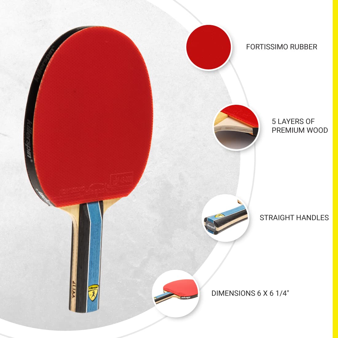 Joola Paddle Killerspin Diamond TC RTG Ping Pong Paddle Table Tennis ...