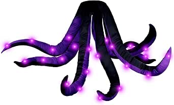 Amazon.com: Funtery Women Octopus Costume with Light, Purple Octopus ...