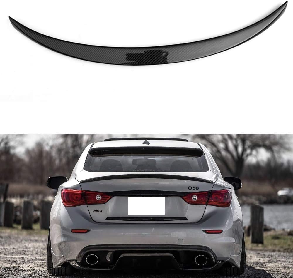 Amazon.com: for 2014-2023 Infiniti Q50 Real Carbon Fiber Trunk Lid ...
