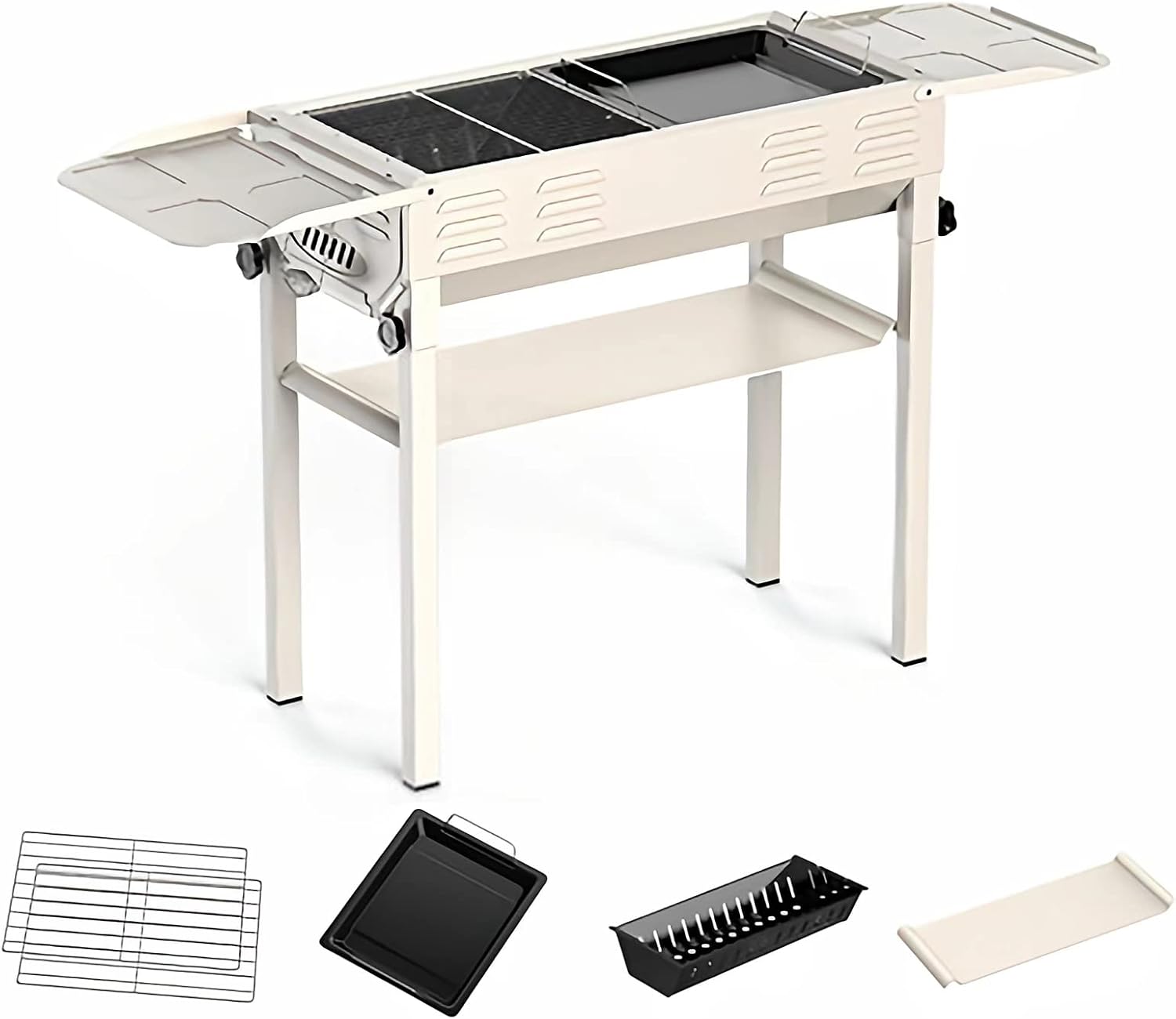 Amazon.com: Barbecue Charcoal Grills Handheld Stainless Steel Folding ...