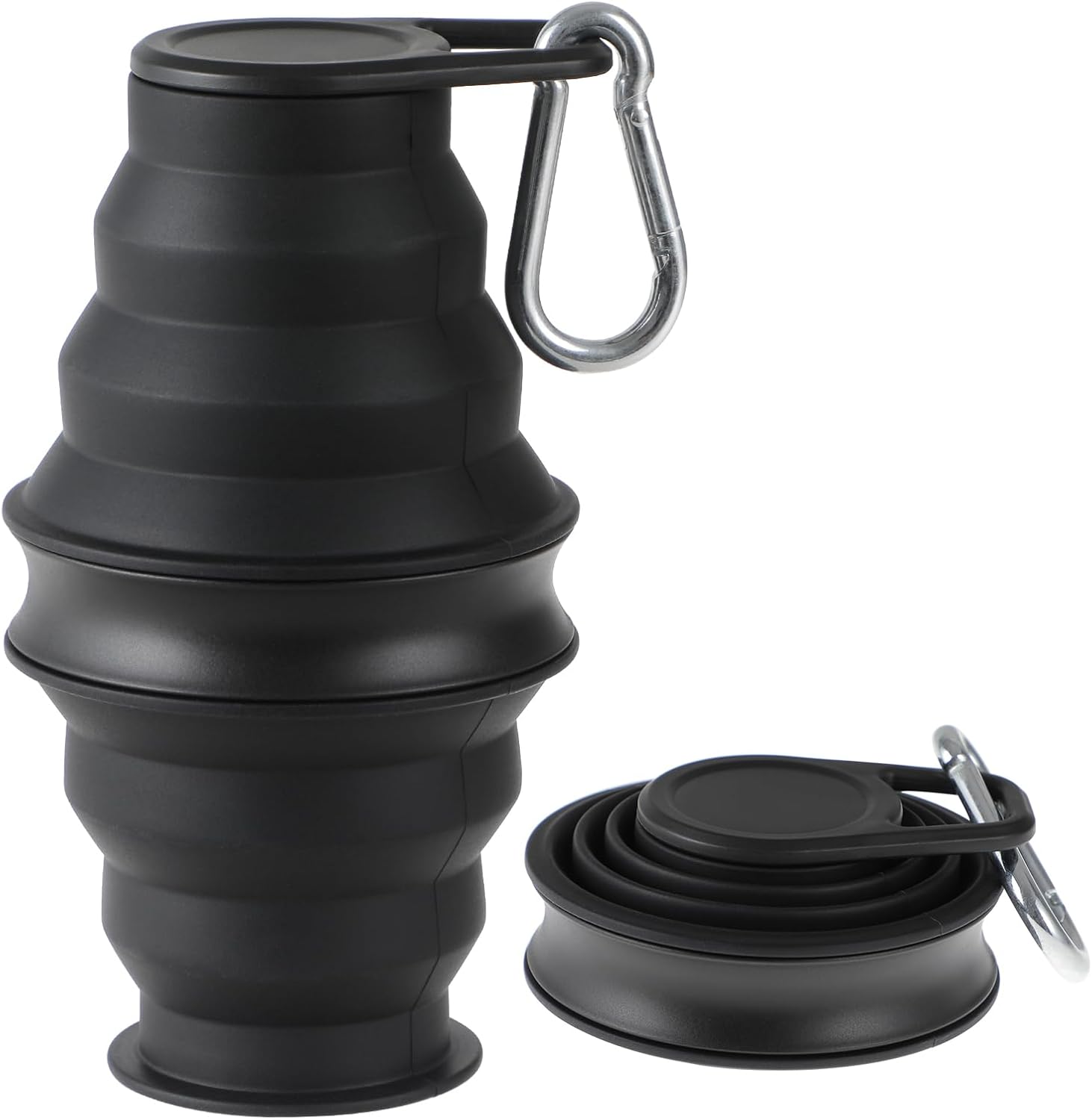 Amazon.com: Dirbabi Collapsible Water Bottle, Food Grade Silicone ...