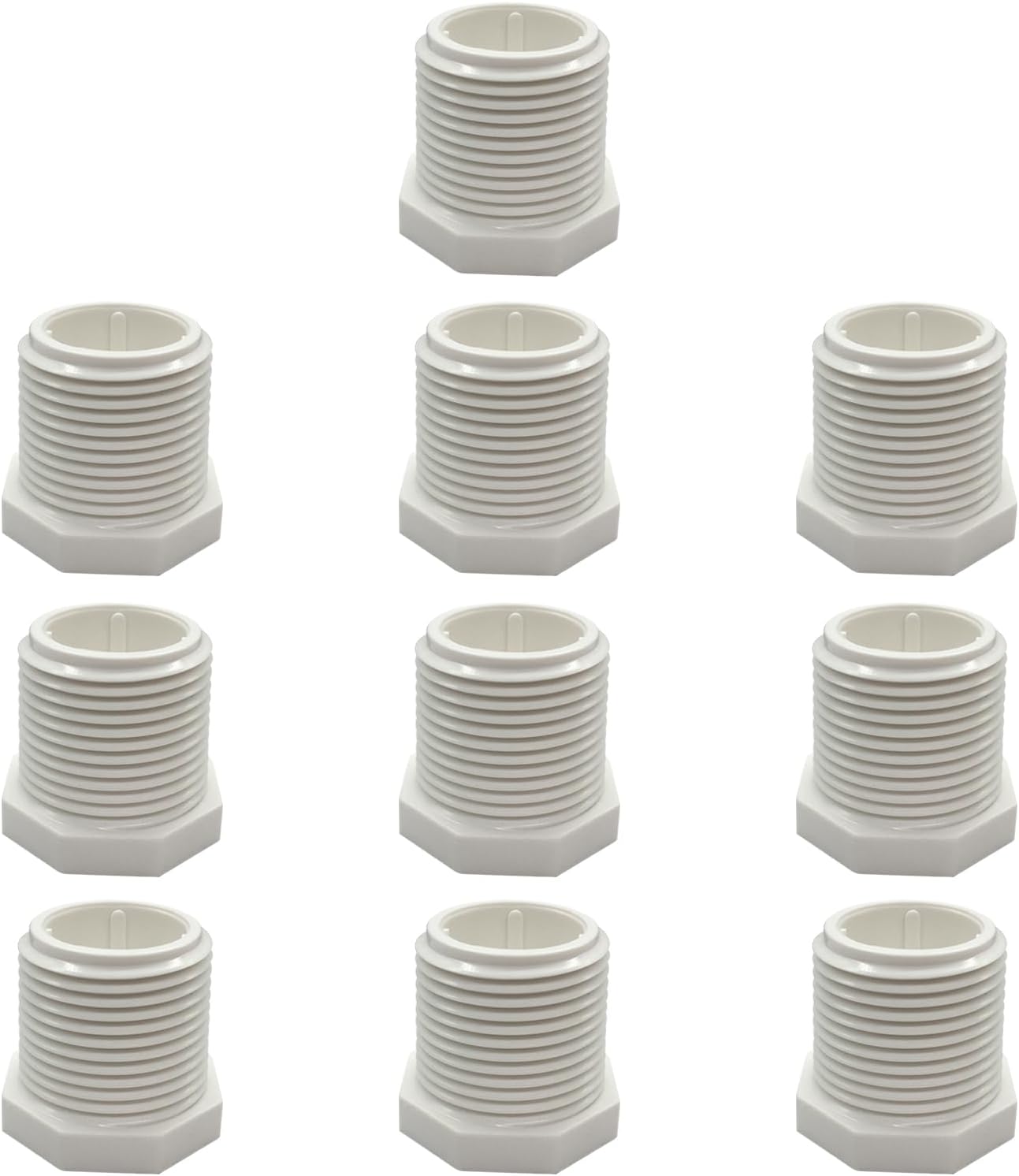 Fitvell 1/2 Inch NPT Male Thread Plug PVC Drain Cap Coupling Adapter ...