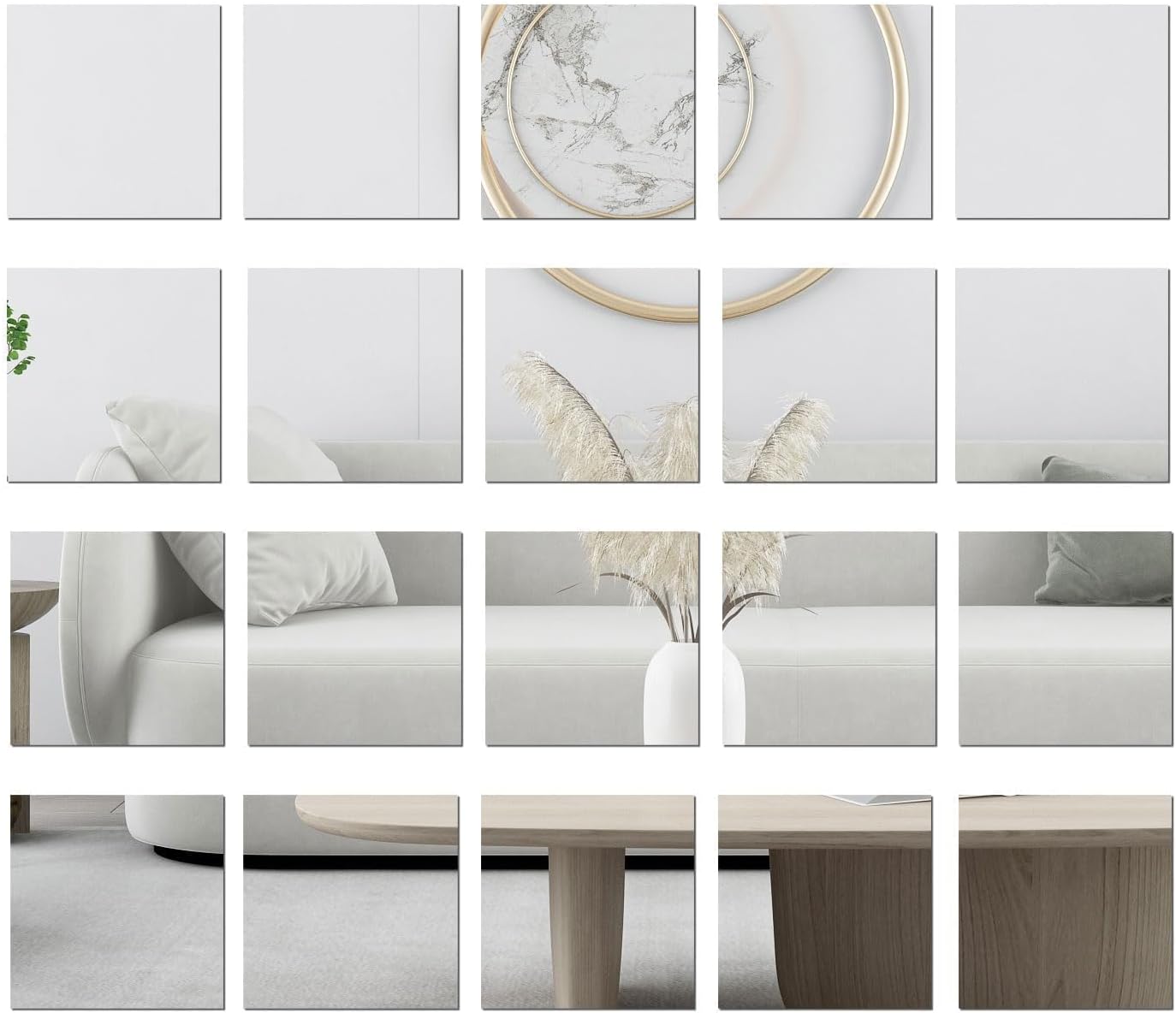 Amazon.com: ZWIN 20PCS Mini Size Acrylic Square Mirrors, 3.15x3.15 ...