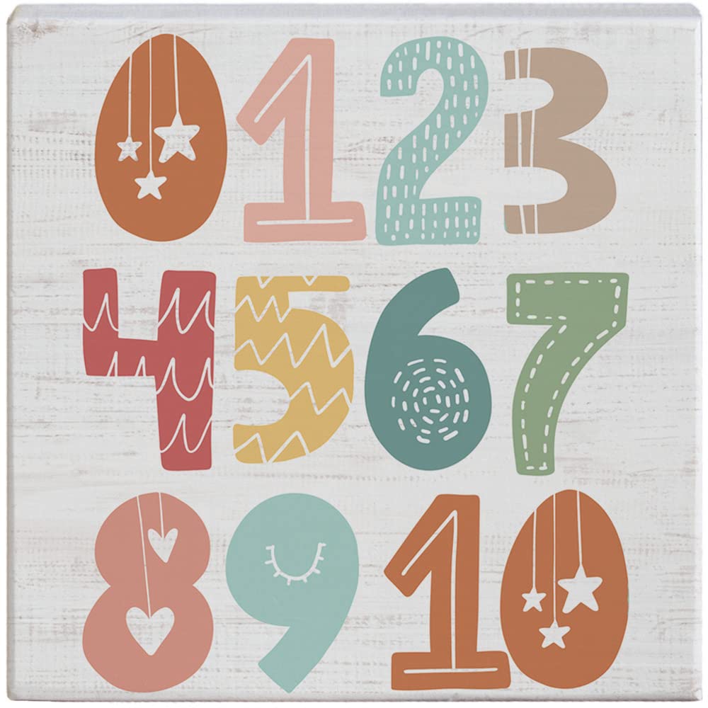 Amazon.com: Numbers 0 Through 10 - Cute, Charming Nursery Décor Rustic ...