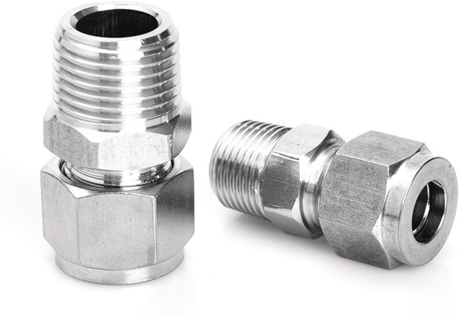 Amazon.com: Closmos 304 Stainless Steel Compression Fitting 1/4" Tube ...