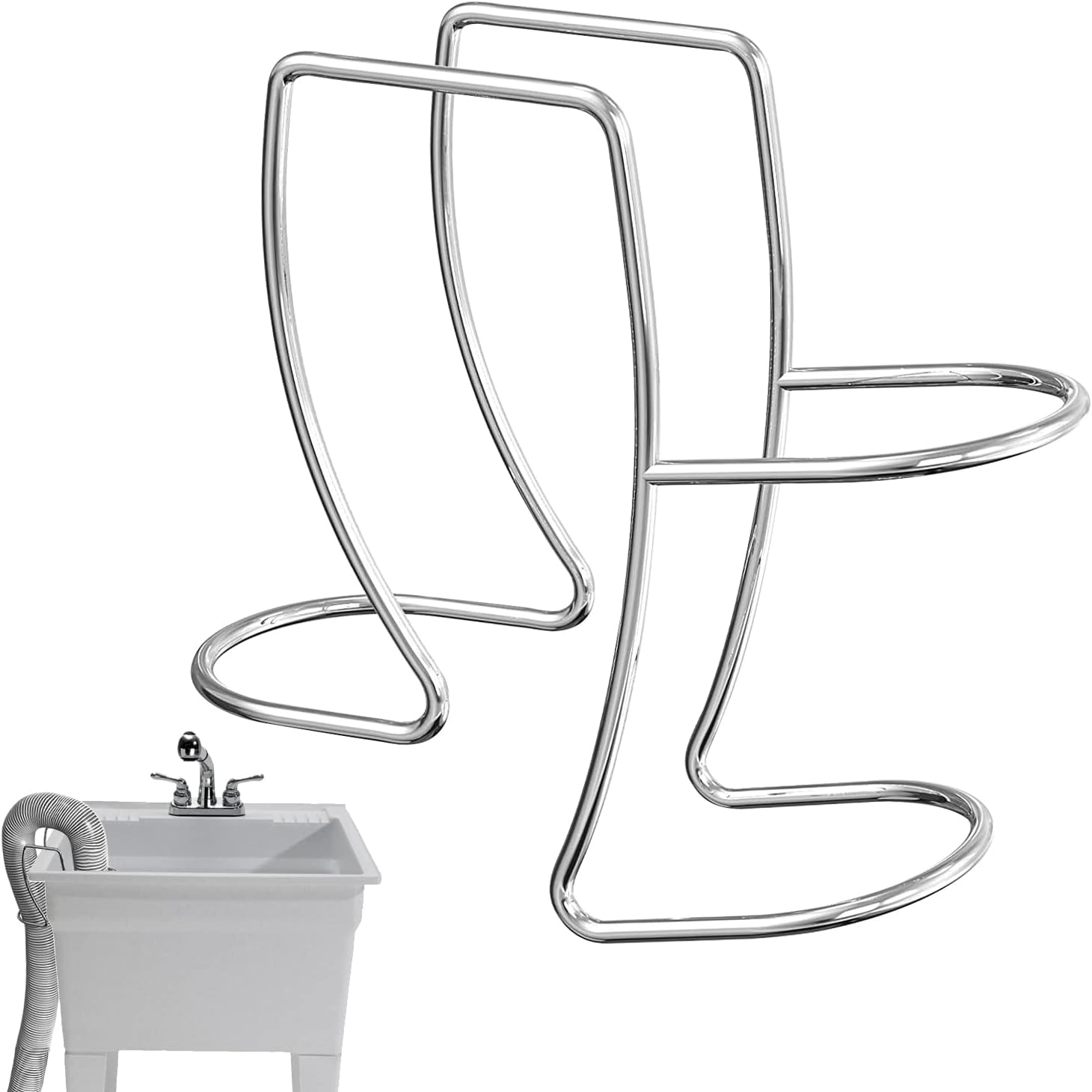 Amazon.com: Washing Machine Washer Drain Hose Holder, Adjustable Drain ...