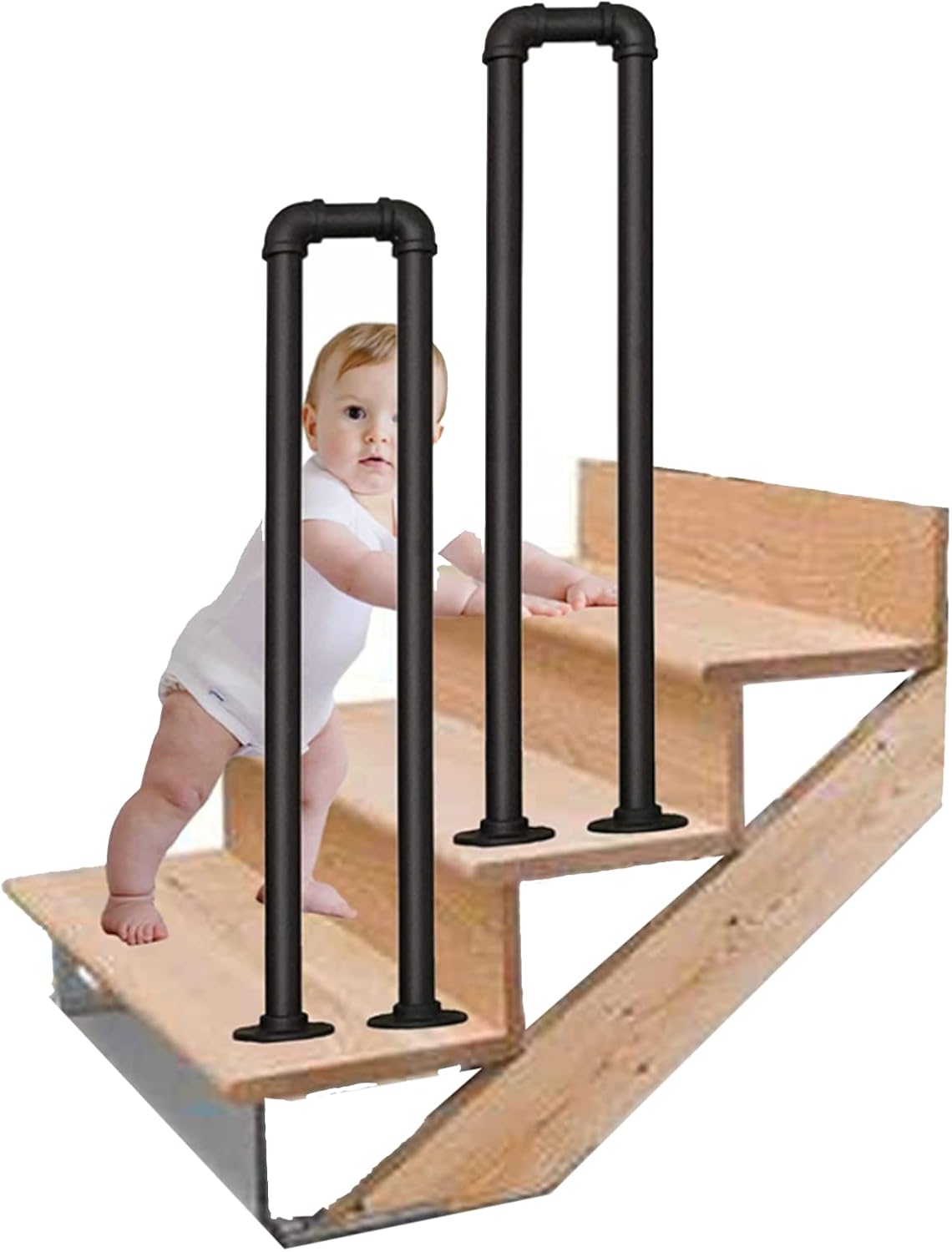 Stair Handrails, U-Shaped Safety Indoor Or Outdoor Elderly Support ...