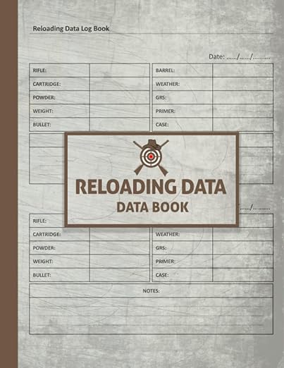 Reloading Data Log Book: Handloading Ammunition Data Log Sheets to Track & Record Reloading Ammo ...