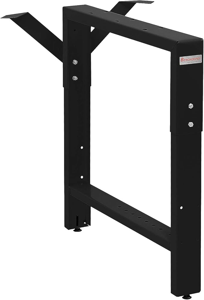 Amazon.com: Workbench Table Frame Leg - Center Leg - 20" Depth - Black ...