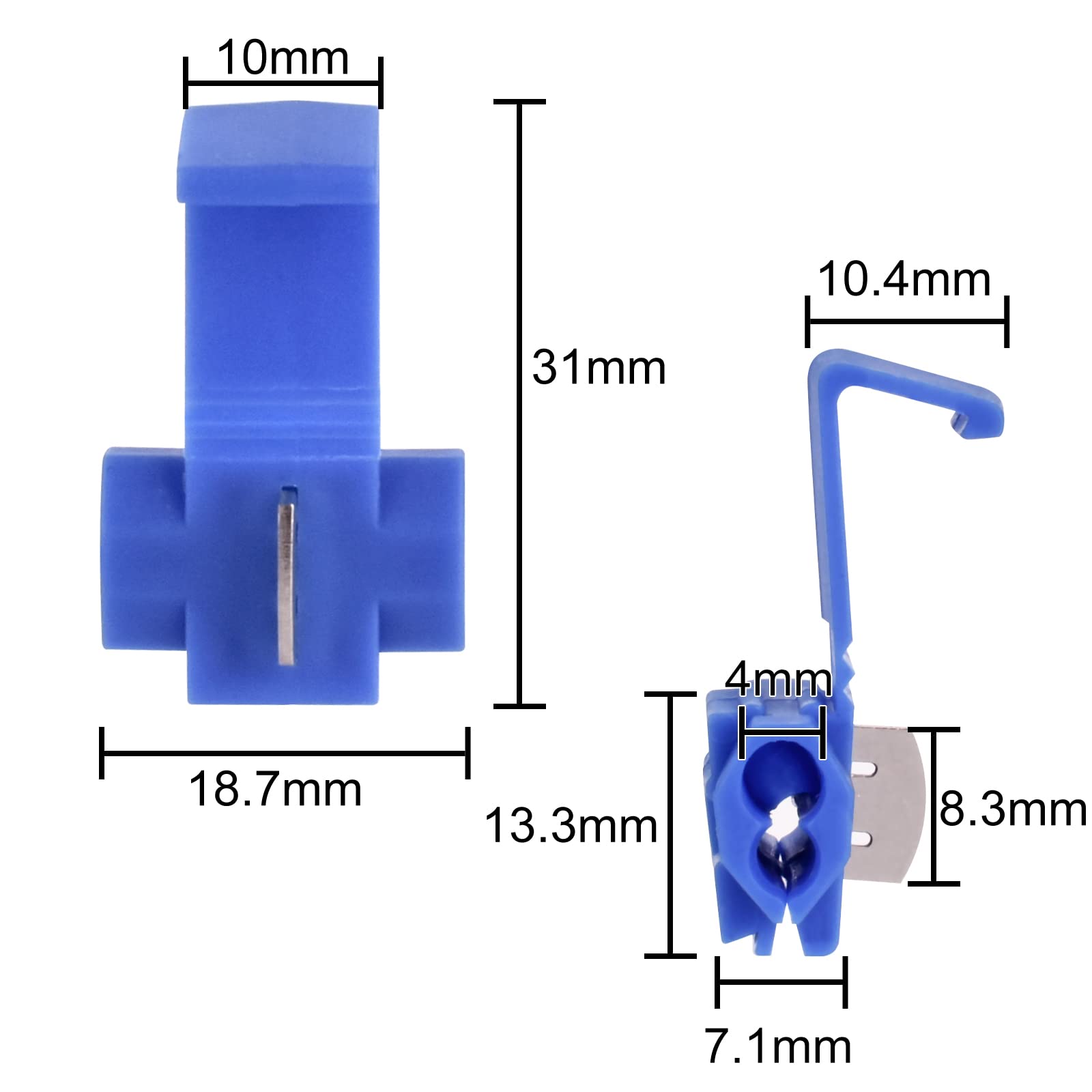 Snapklik.com : 60Pcs Solderless Quick Splice Wire Connectors 18-14 AWG ...