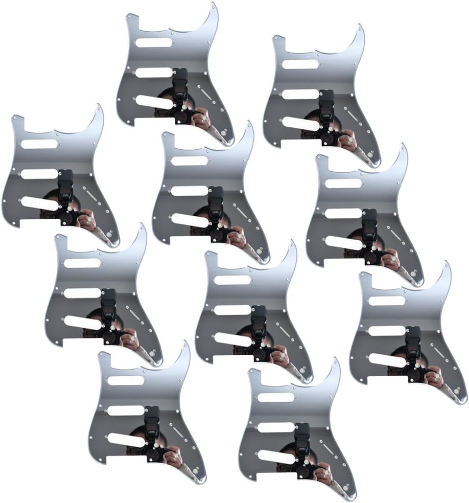 10pcs 3-ply 11 Holes SSS Mirror Pickguard for Fender Strat Style Guitar ...