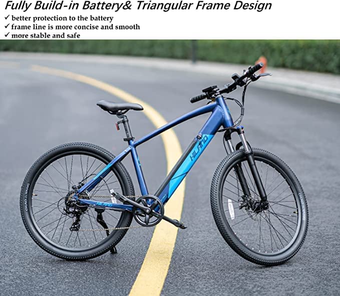 HILAND Rockshark Electric Commuting/Mountain Bike Ebike Aluminum 27.5 ...