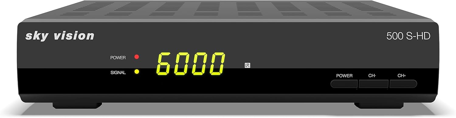 Sky Vision Digital SAT Receiver HD 500 S-HD + 1.5 m HDMI Kabel – HDMI ...