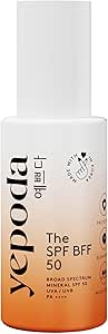 Yepoda Tinted Sunscreen - The SPF BFF, Day Cream with Sun Protection ...