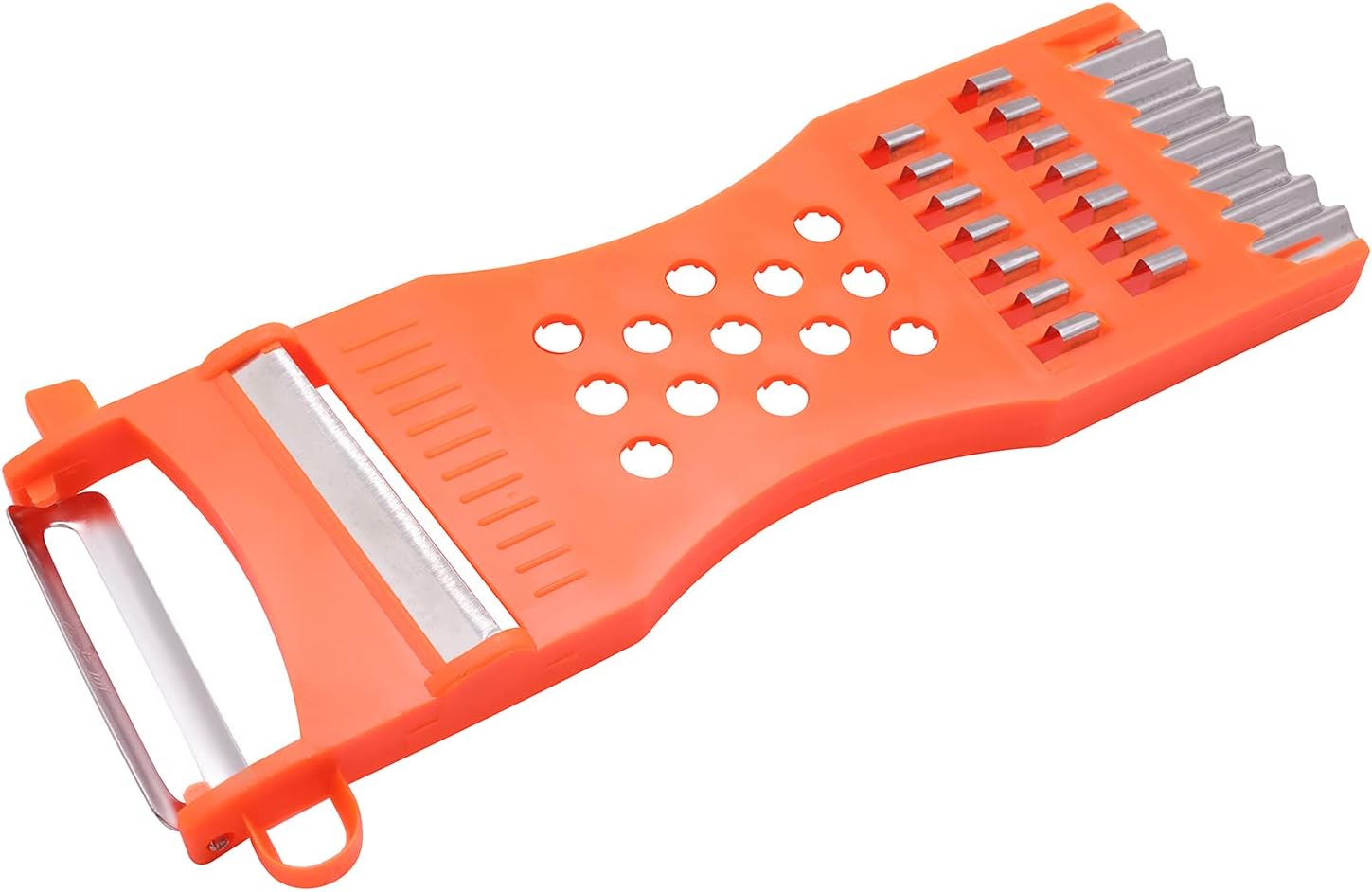 Amazon.com: Vegetable Peeler Metal Scraper Fruit Grater Slicer Orange ...