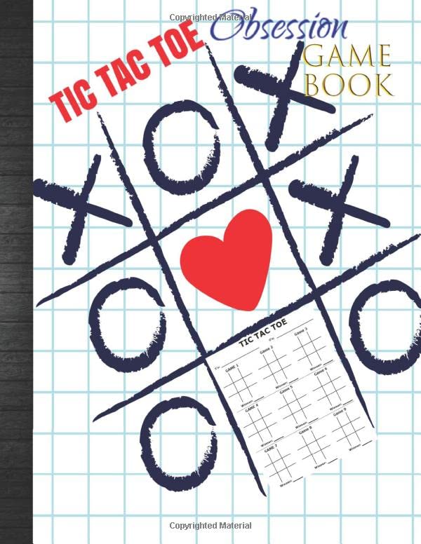 Tic Tac Toe Obsession Game Book: Home or Waiting Room Activity Game ...
