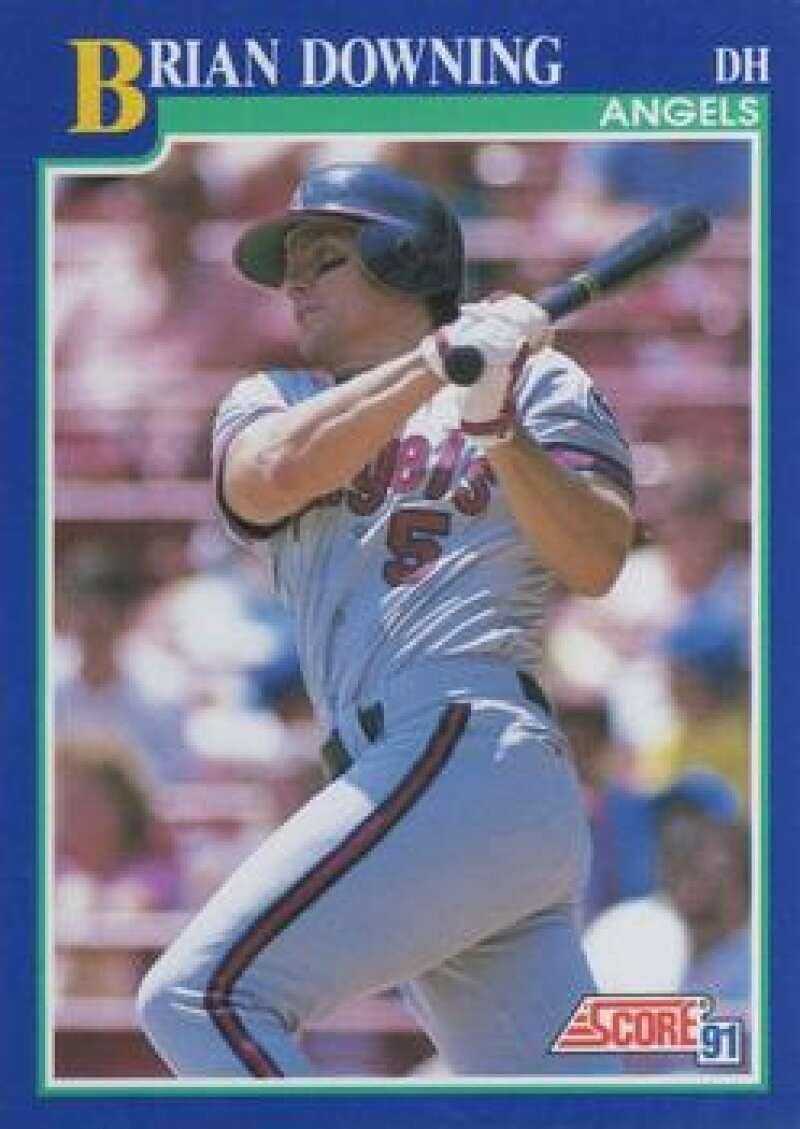 Amazon.com: Baseball MLB 1991 Score #104 Brian Downing #104 NM Angels ...