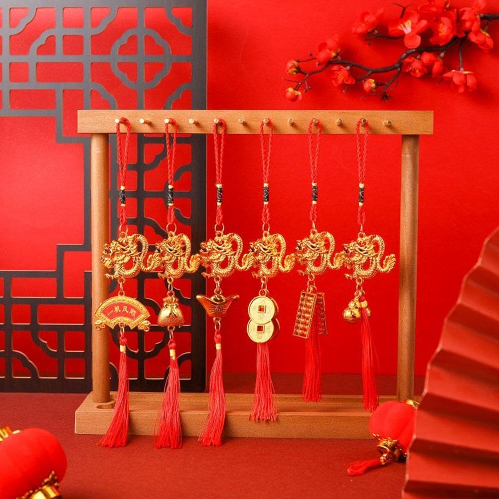 Decoraciones de dragón de año nuevo chino 2024, 16 piezas 2024 con ...