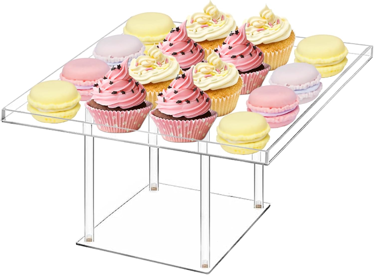Amazon.com: Clear Acrylic Dessert Table Display Set, Cupcake Stand ...