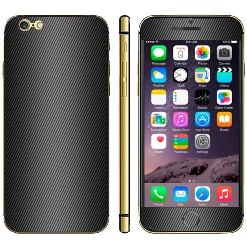 Generic Carbon Fiber Texture Mobile Phone Decal Stickers For Iphone 6 ...
