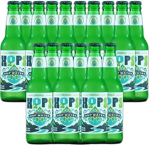 Amazon.com : H2OPS Sparkling Hop Water 16PK - Original, 0 Alcohol, 0 ...