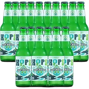 Amazon.com : H2OPS Sparkling Hop Water 16PK - Original, 0 Alcohol, 0 Calorie, (16 12 oz Glass ...