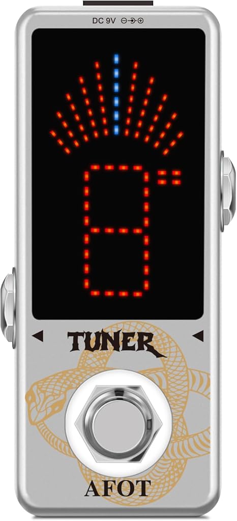 Amazon.com: AFOT Tuner Pedal,Chromatic Guitar Tuner Pedal Fast and ...