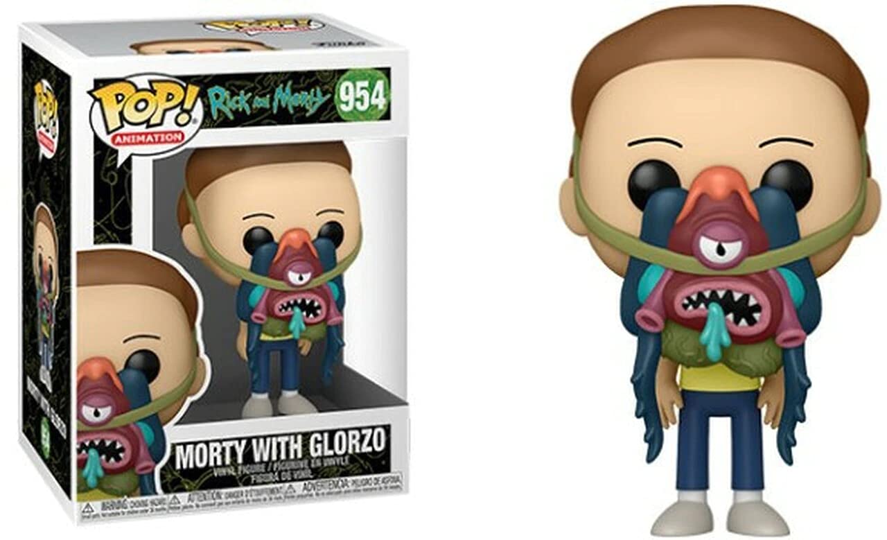 Amazon.com: Funko Pop! Animation: Rick & Morty - Morty with Glorzo ...